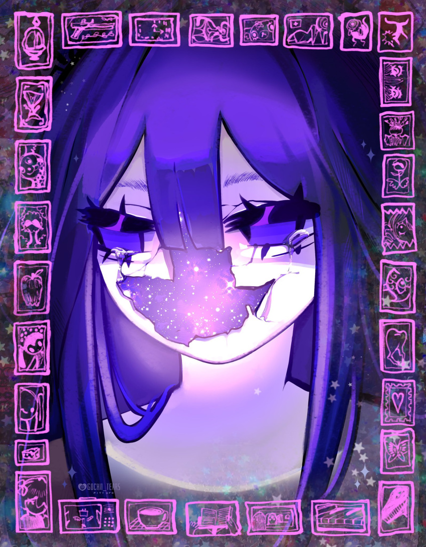 Safebooru - 1girl akemi homura apple book border charlotte (madoka ...