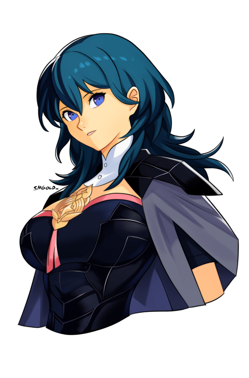Safebooru - 1girl artist name blue eyes blue hair breasts byleth ...