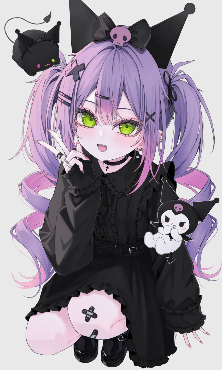 Safebooru - 1girl 333shishishi333 :d absurdres alternate costume alternate hairstyle bandaid ...