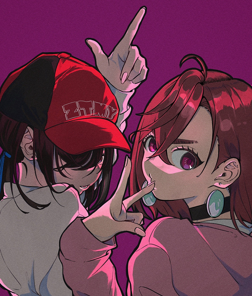 Safebooru - 2girls aca-ne (zutomayo) ahoge ayase momo baseball cap ...