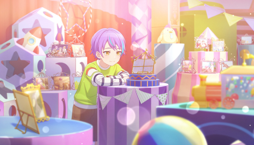 Safebooru - dress kamishiro rui official art project sekai purple hair ...