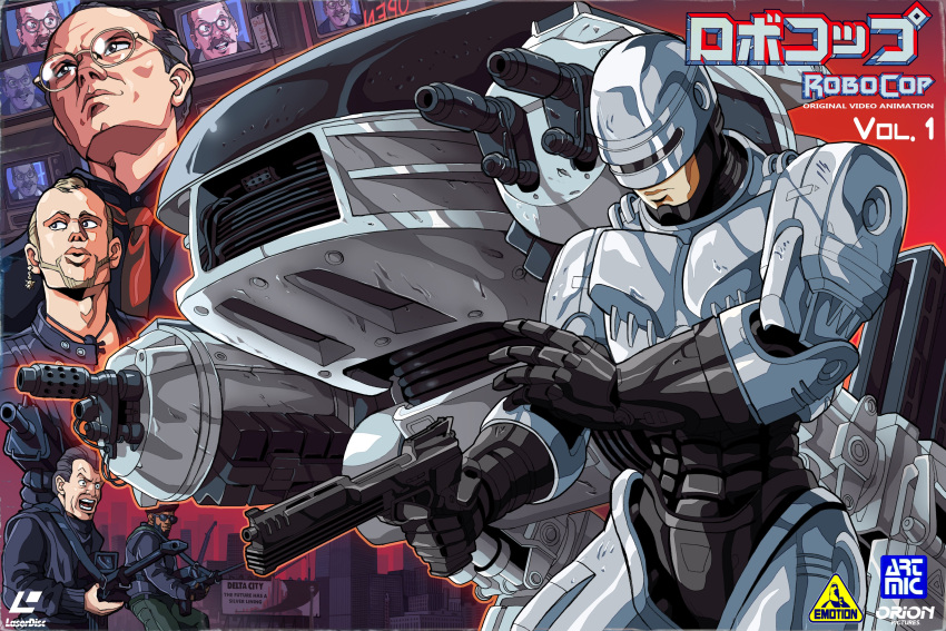 Safebooru - 1990s (style) 5boys absurdres aiming animification bixby ...