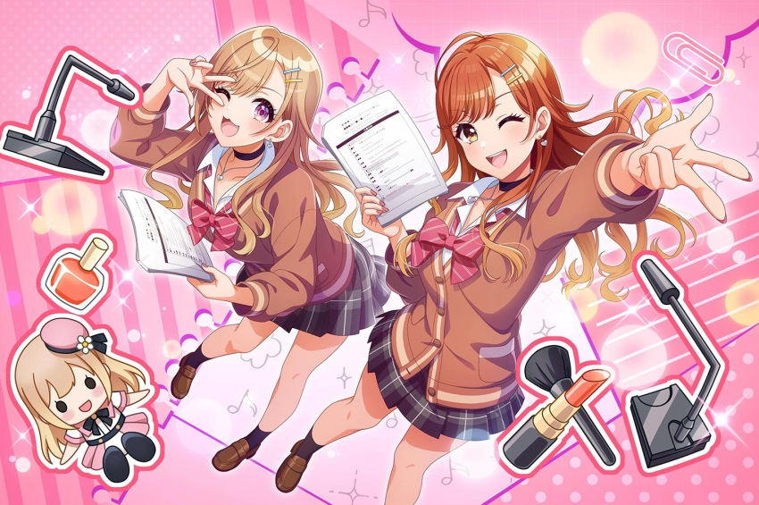 Safebooru - d4dj dress long hair orange eyes orange hair seto rika ...