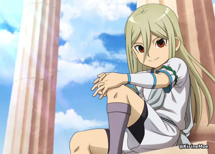 Safebooru - 1boy afuro terumi androgynous arm warmers blonde hair blue ...