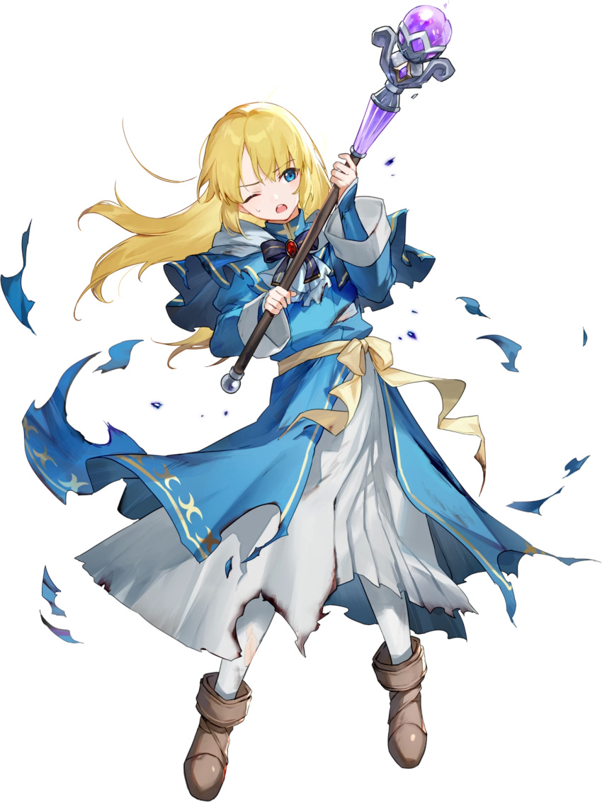 Safebooru - 1boy aged down blonde hair blue eyes brown footwear capelet ...