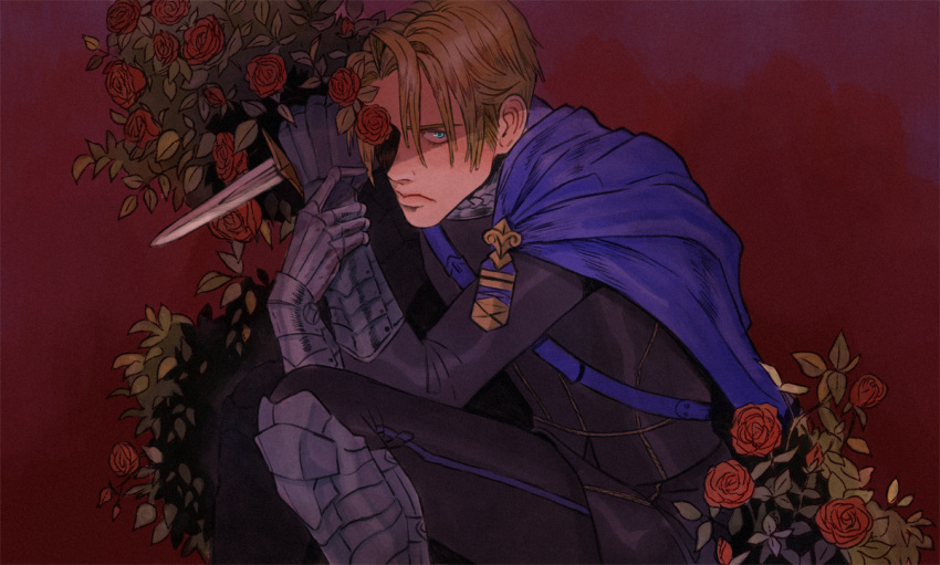 Safebooru - 1boy armor armored gloves armored legwear belt belt buckle black pants black shirt ...