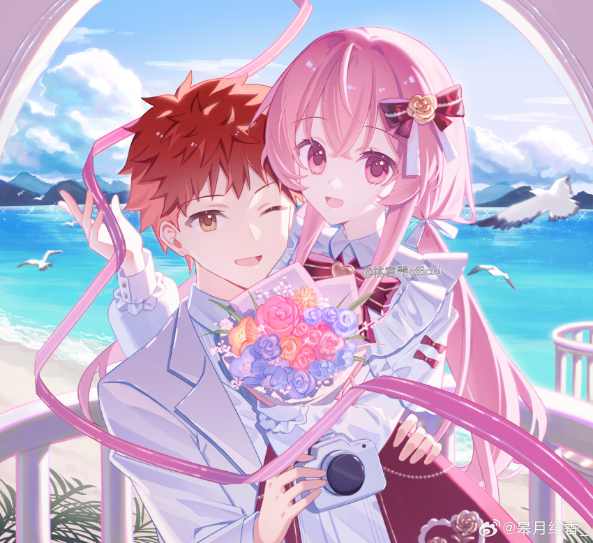 Safebooru - 1girl blush bow emiya shirou fate/stay night fate (series ...