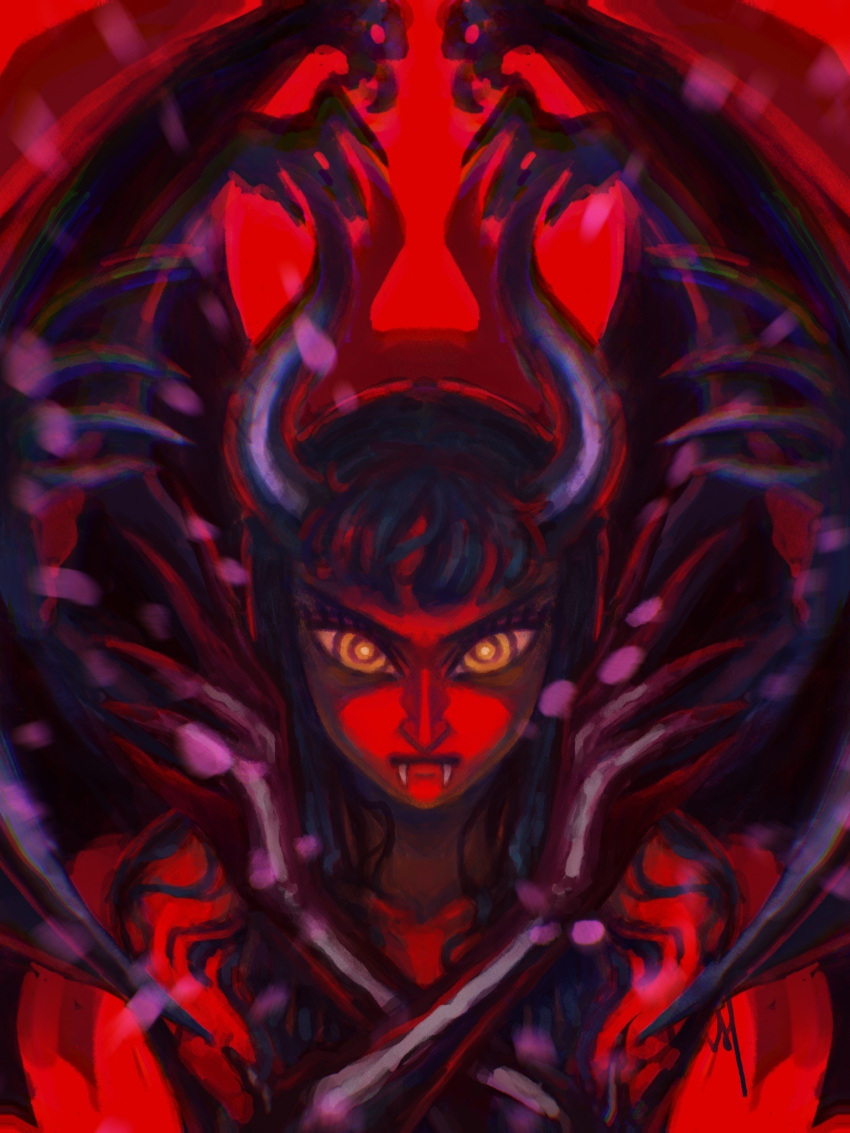 Safebooru - 1girl alternate form blunt bangs commentary demonio fleur ...