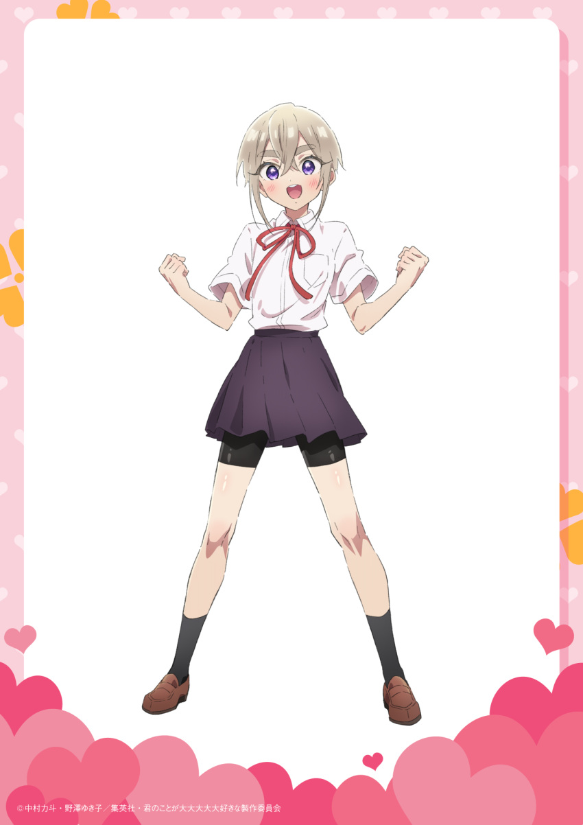Safebooru 1girl Artist Request Bike Shorts Blonde Hair Blush Clenched 9730