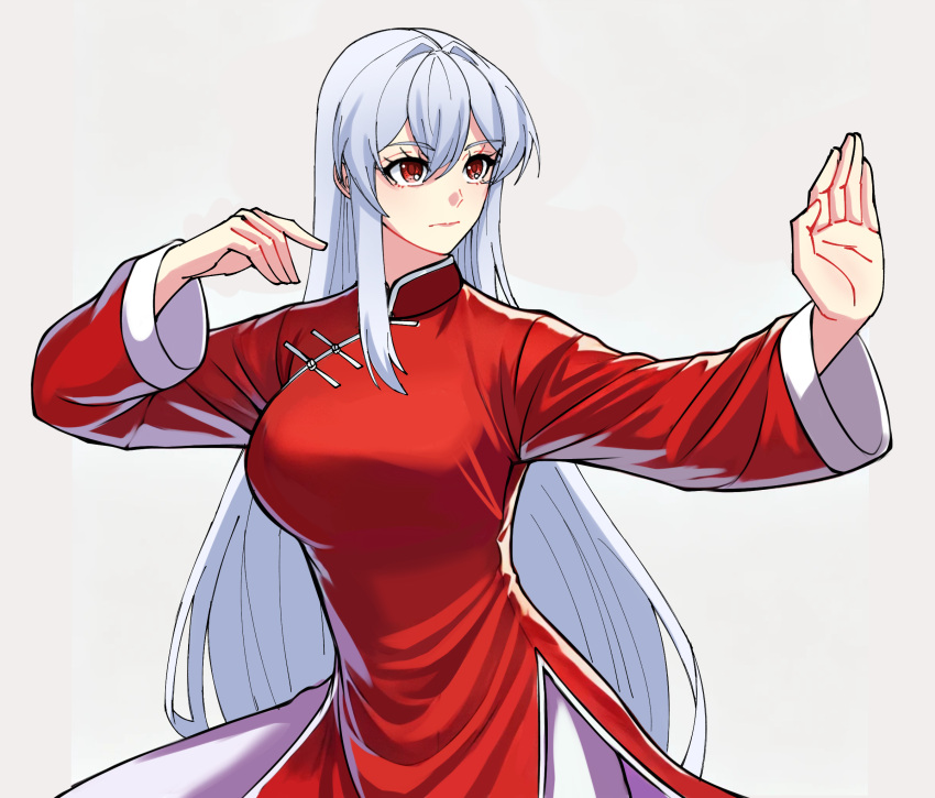 Safebooru - 1girl changpao china dress chinese clothes dress fighting ...