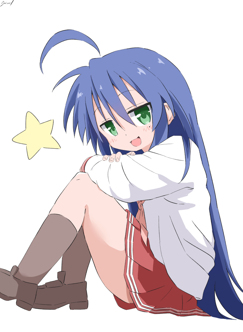 Safebooru - 1girl absurdres blue hair cynical (llcbluckg c004) green eyes hair between eyes ...