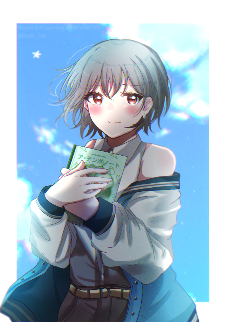 Safebooru - 1girl asahi rise bang dream! bang dream! it's mygo!!!!! belt blue jacket blush ...