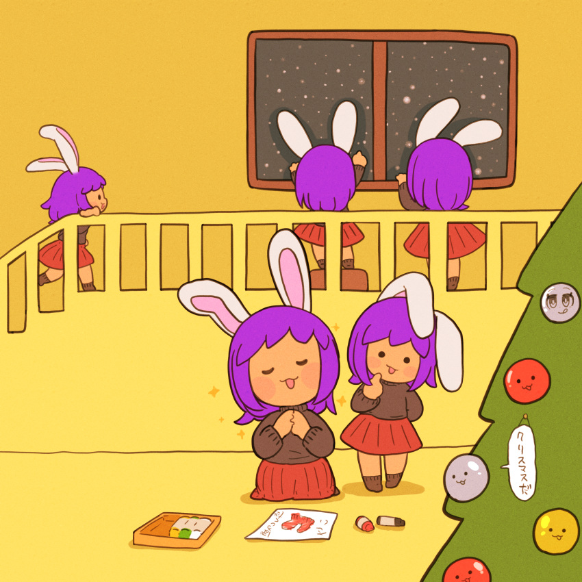 Safebooru - 5girls :3 absurdres animal ears arm behind back blush ...