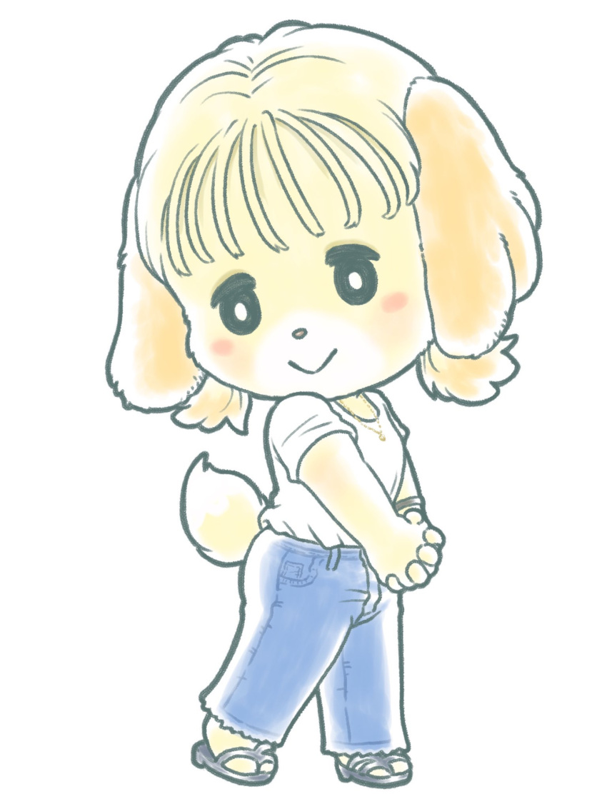 Safebooru - 1girl alternate hairstyle animal crossing animal ears ...