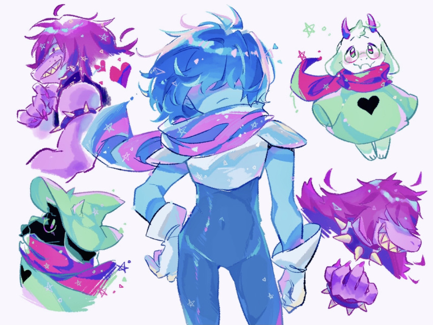 Safebooru 1boy 1girl 1other Armor Black Bodysuit Black Fur Blue Hair 2421