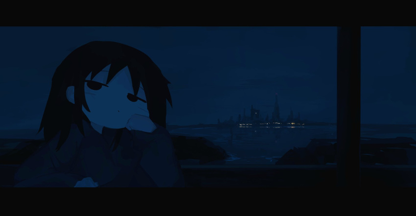 Safebooru - 1girl black eyes black hair chito (shoujo shuumatsu ryokou ...