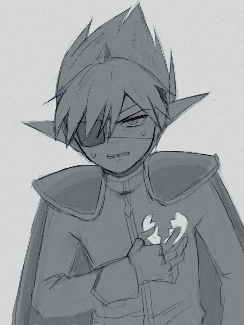 Safebooru - 1boy captain spaceboy clenched teeth eyepatch fingerless ...