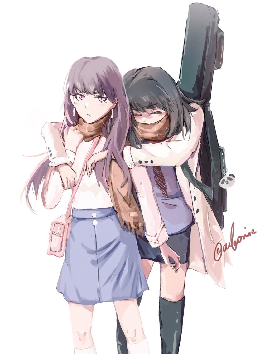 Safebooru - 2girls bag bang dream! bang dream! it's mygo!!!!! black footwear black hair black ...