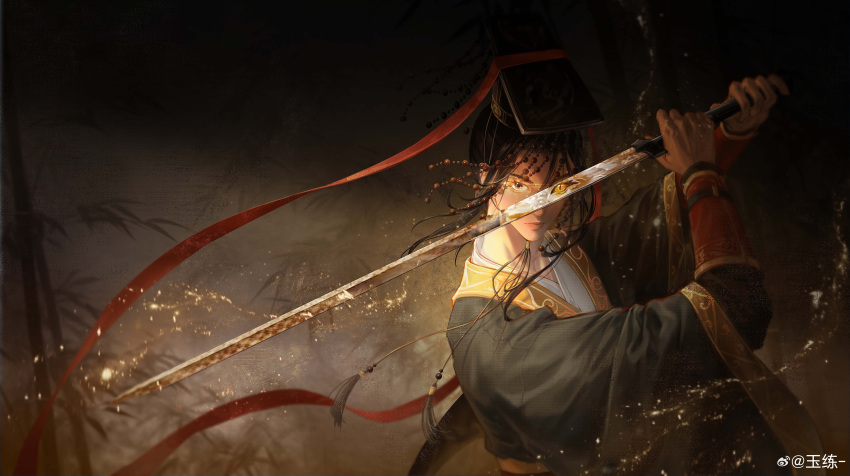 Safebooru - 1boy absurdres axis powers hetalia black hair black hanfu ...