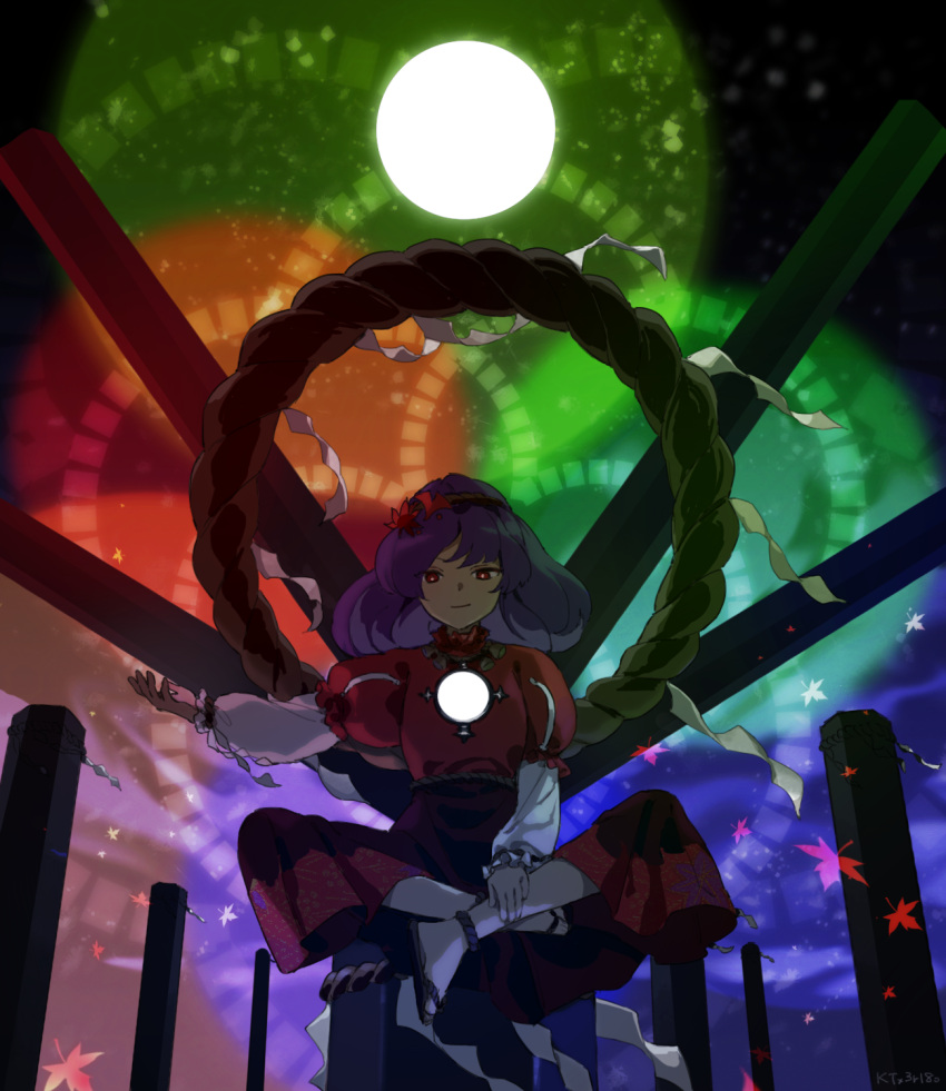 Safebooru - 1girl closed mouth commentary request danmaku falling ...