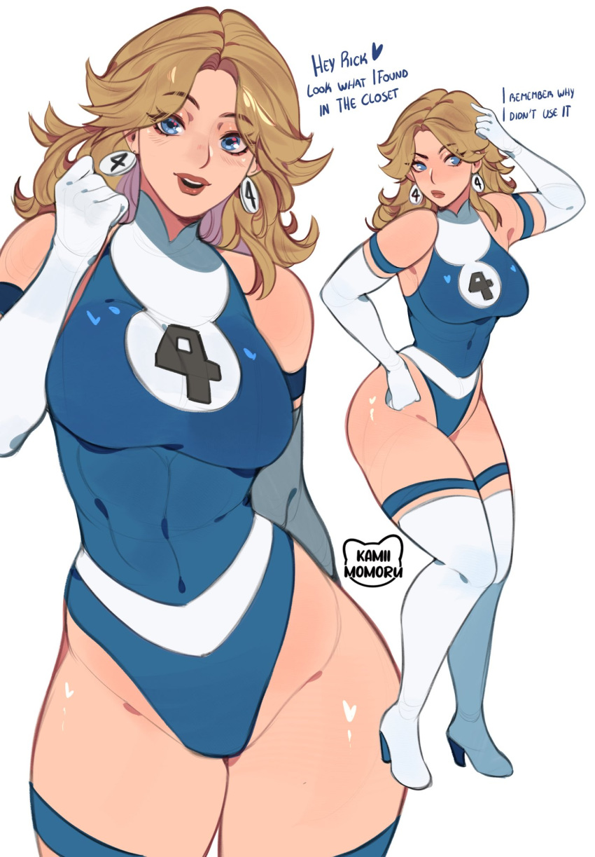 Safebooru - 1girl bare shoulders blonde hair blue eyes blue leotard breasts earrings fantastic ...