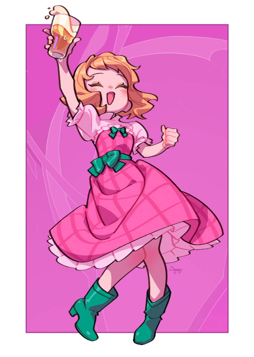 Safebooru - 1girl :d akihabara beer fair alcohol beer beer mug beerko ...