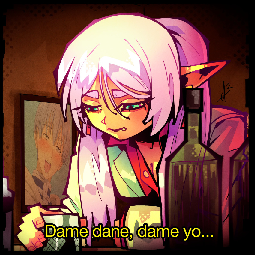 Safebooru - 1girl :d absurdres alcohol alpharecdyt baka mitai (meme ...
