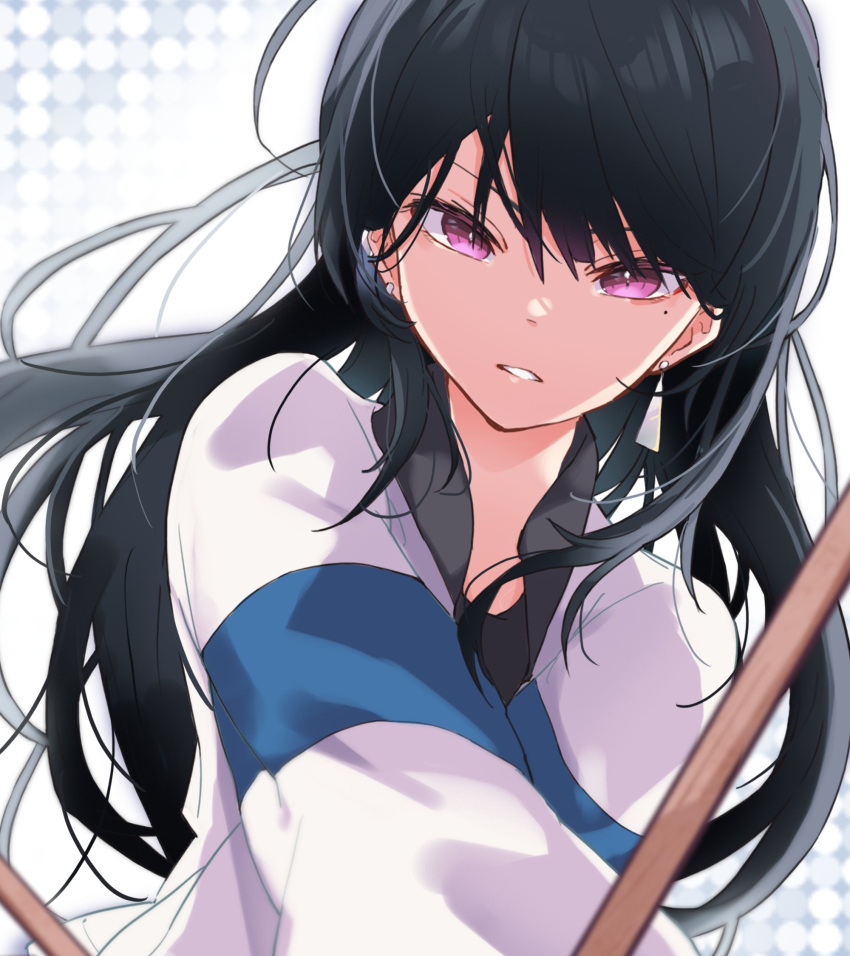 Safebooru - 1girl bang dream! bang dream! it's mygo!!!!! black hair drumsticks earrings highres ...