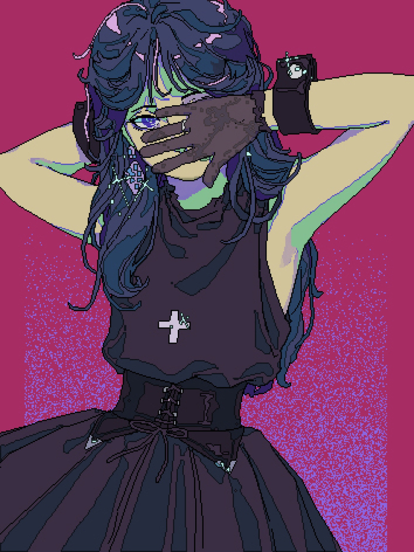 Safebooru - 199993 1girl black corset black gloves black hair commentary request corset cowboy ...