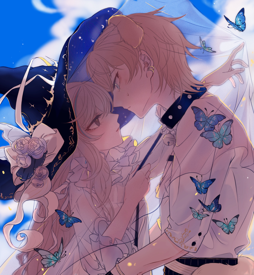 Safebooru - 1boy 1girl animal collar animal ears arknights bear girl bell black collar black ...