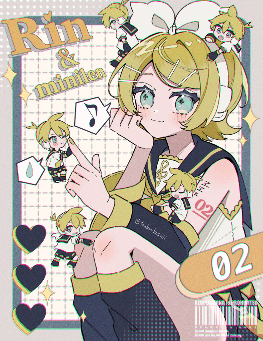 Safebooru - 1boy 1girl :d ahoge arm tattoo barcode belt black sailor ...