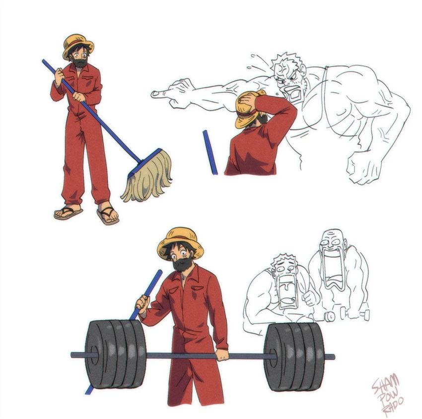 Safebooru - cleaning gym mask meme monkey d. luffy monkey d luffy mouth ...