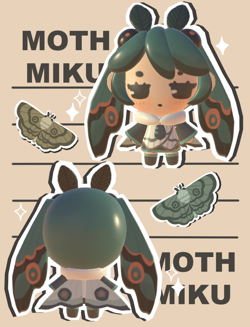 Safebooru - 1girl 3d absurdres antennae blush chibi chibi only english ...