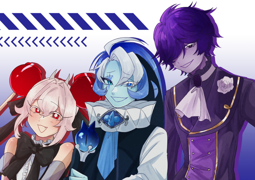 Safebooru - 1girl 2girls black eyes black hair black jacket black ...