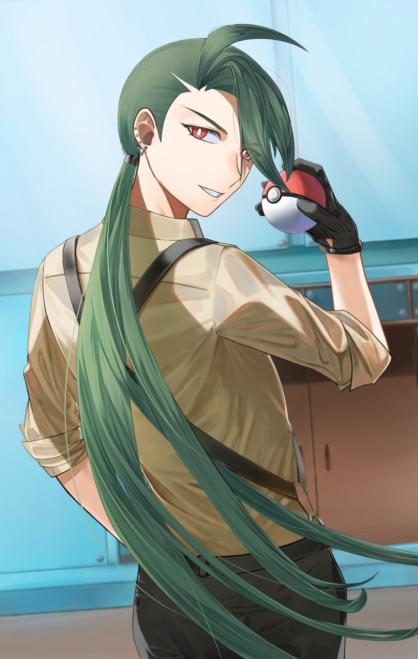 Safebooru - 1girl absurdres black gloves bright pupils collared shirt ...