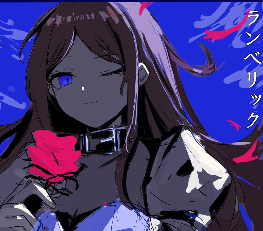 Safebooru - 1girl ansy09080527 bang dream! bang dream! it's mygo!!!!! blue background blue eyes ...