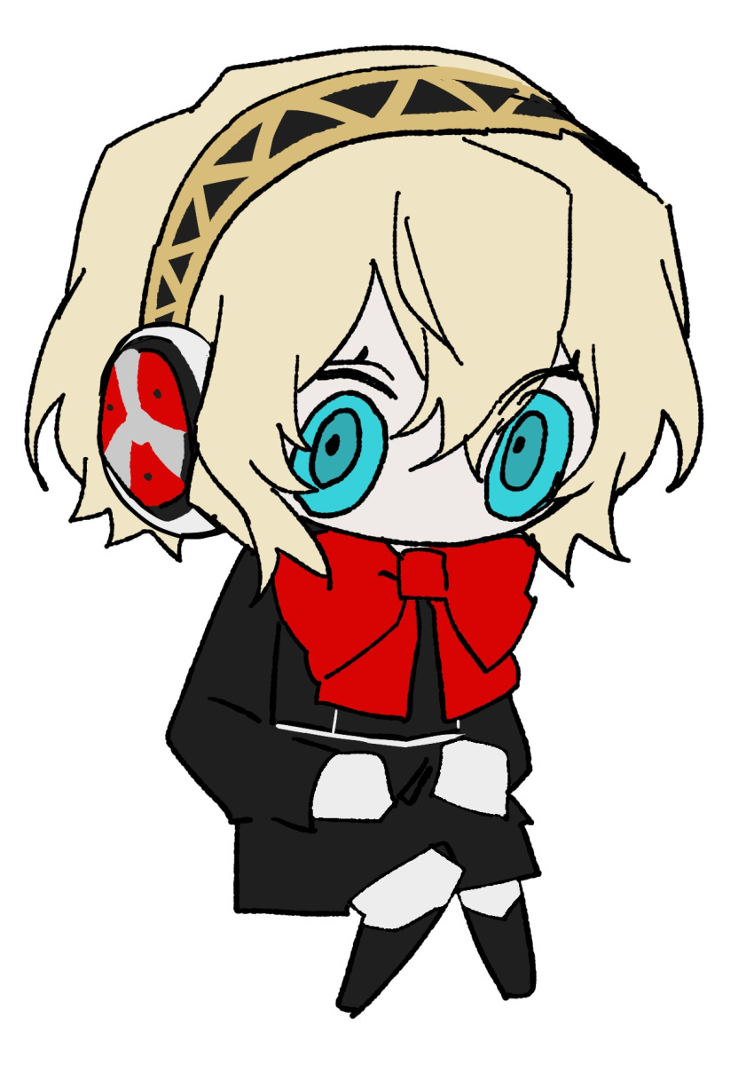 Safebooru - 1girl aigis (persona) black dress black socks blonde hair ...