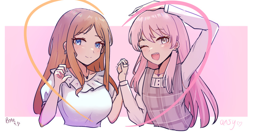 Safebooru - 2girls absurdres anger vein ansy09080527 bang dream! bang dream! it's mygo!!!!! blue ...