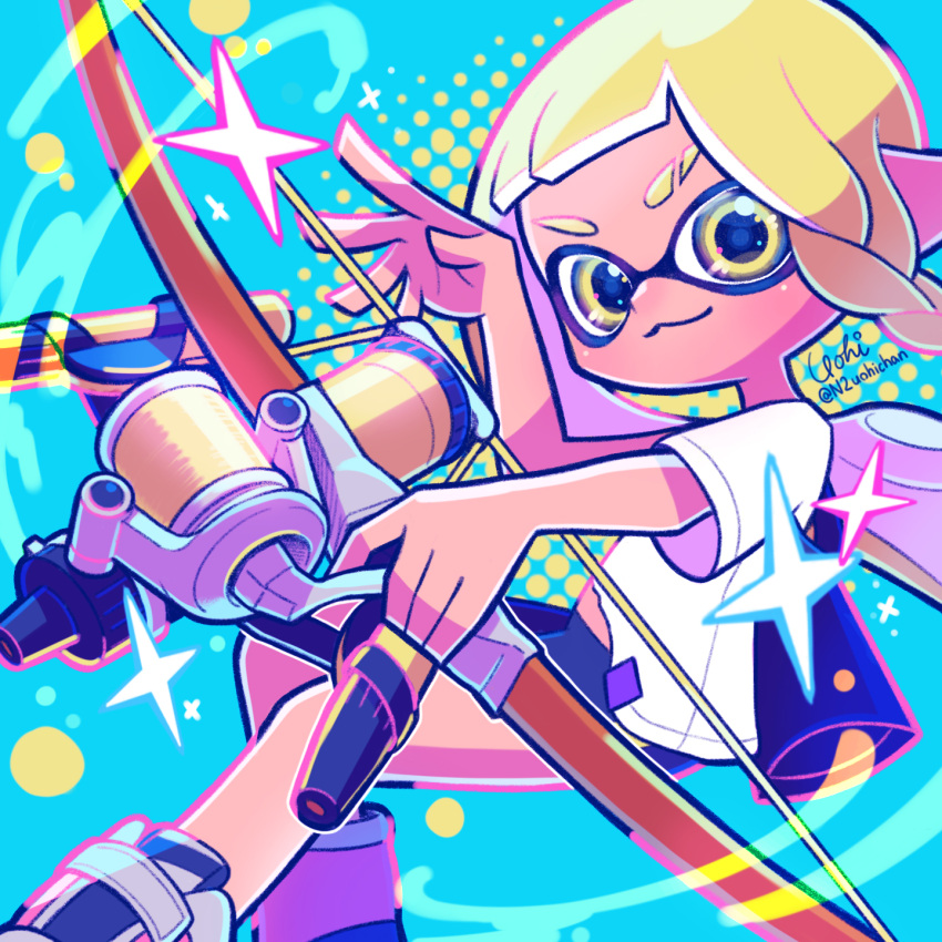 Safebooru - 1girl :3 black shorts blonde hair closed mouth commentary ...