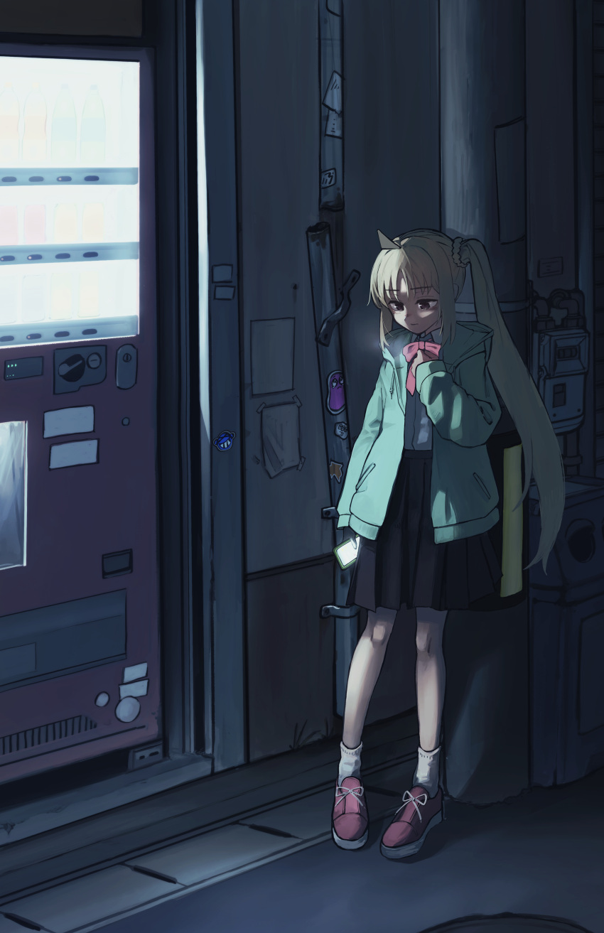 Safebooru - 1girl absurdres ahoge black skirt blonde hair bocchi the rock! full body green ...