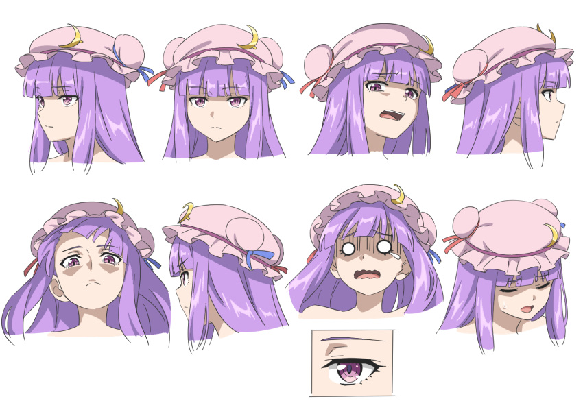 Safebooru - 1girl blunt bangs expression chart gyouza (mhea5724) hat ...
