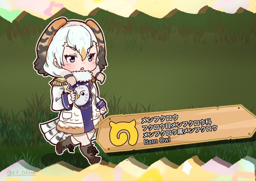 Safebooru - 1girl animal print barn owl (kemono friends) bird girl bird print bird tail bird ...