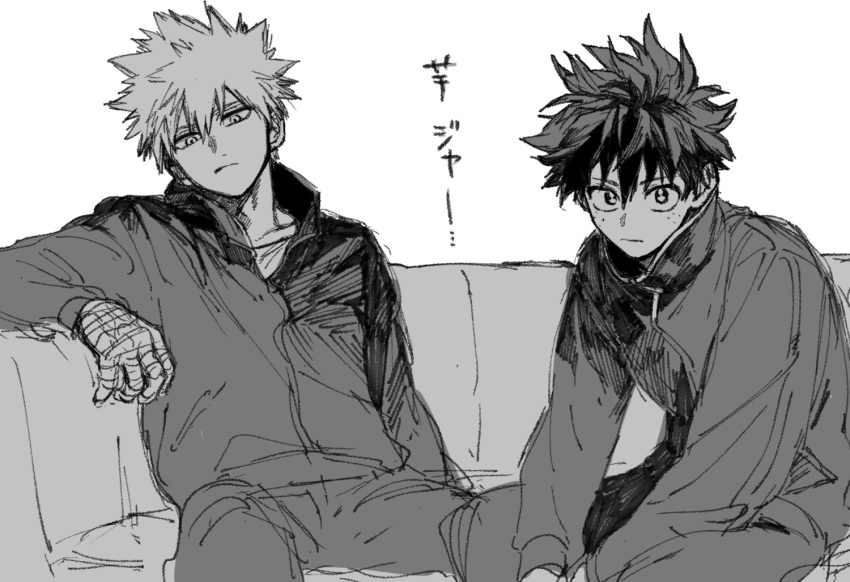 Safebooru - 2boys bakugou katsuki bandaged hand bandages boku no hero ...