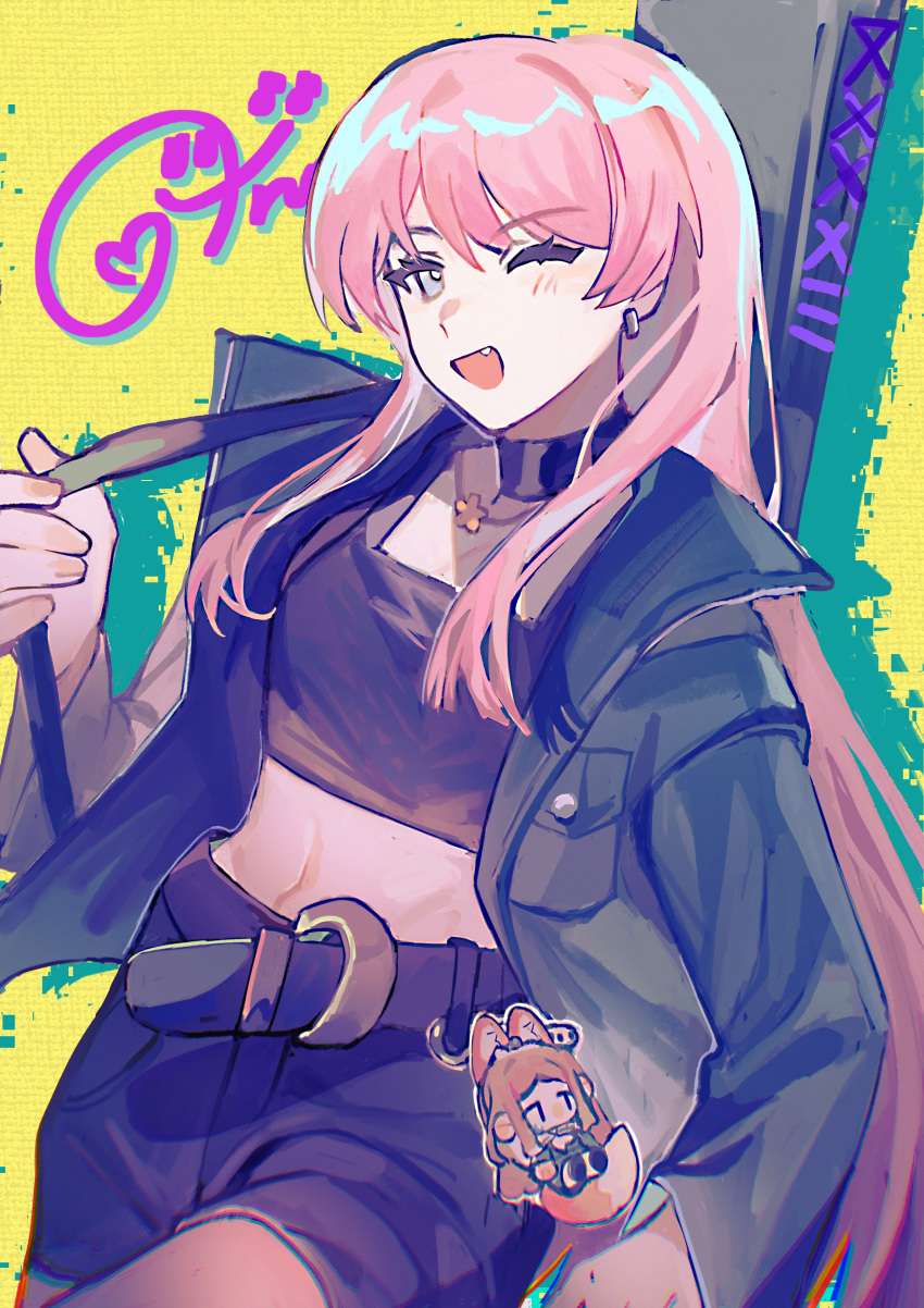 Safebooru - 1girl absurdres bang dream! bang dream! it's mygo!!!!! belt black belt black shirt ...