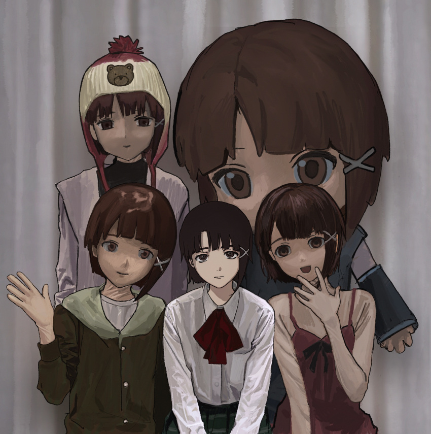 Safebooru - 5girls animal costume asymmetrical hair bear costume bingi ...