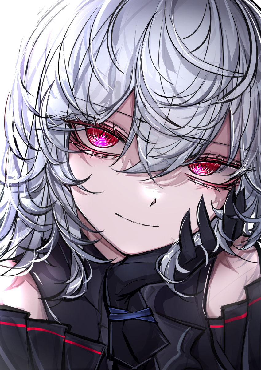 Safebooru - 1girl 33 gaff absurdres arknights bare shoulders black gloves closed mouth ...