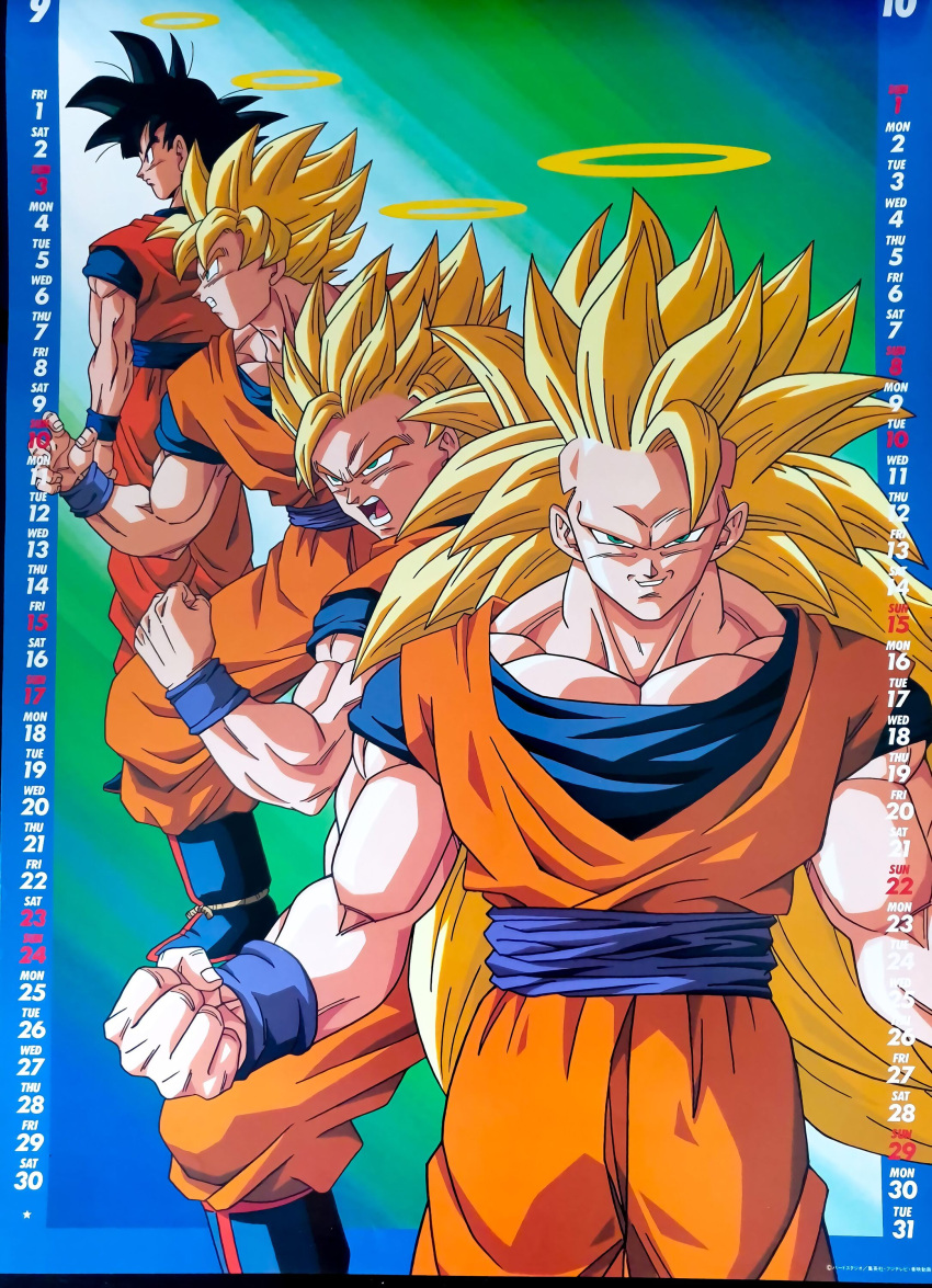 Safebooru - absurdres dragon ball dragon ball z highres non-web source son goku super saiyan ...
