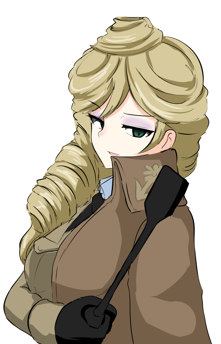Safebooru - 1girl absurdres aikir (jml5160) black gloves blonde hair bonple military uniform ...