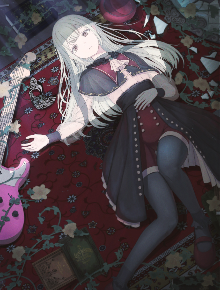 Safebooru - 1girl absurdres aqua (eos8012) bang dream! bang dream! it's mygo!!!!! black capelet ...