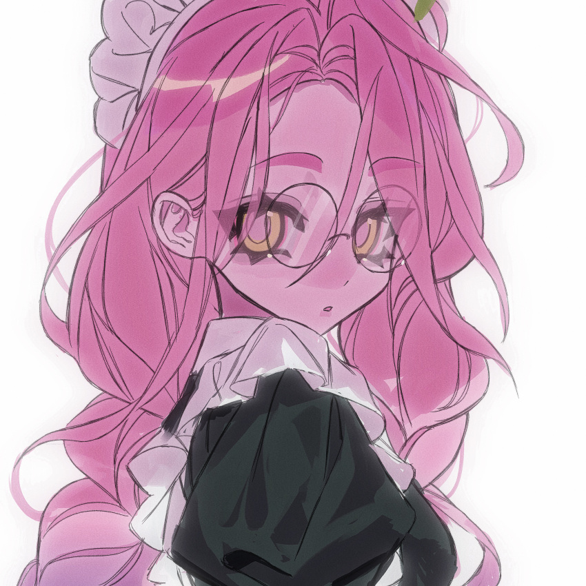 Safebooru - 1girl :o absurdres alien stage black dress braid commentary dress facing viewer from ...